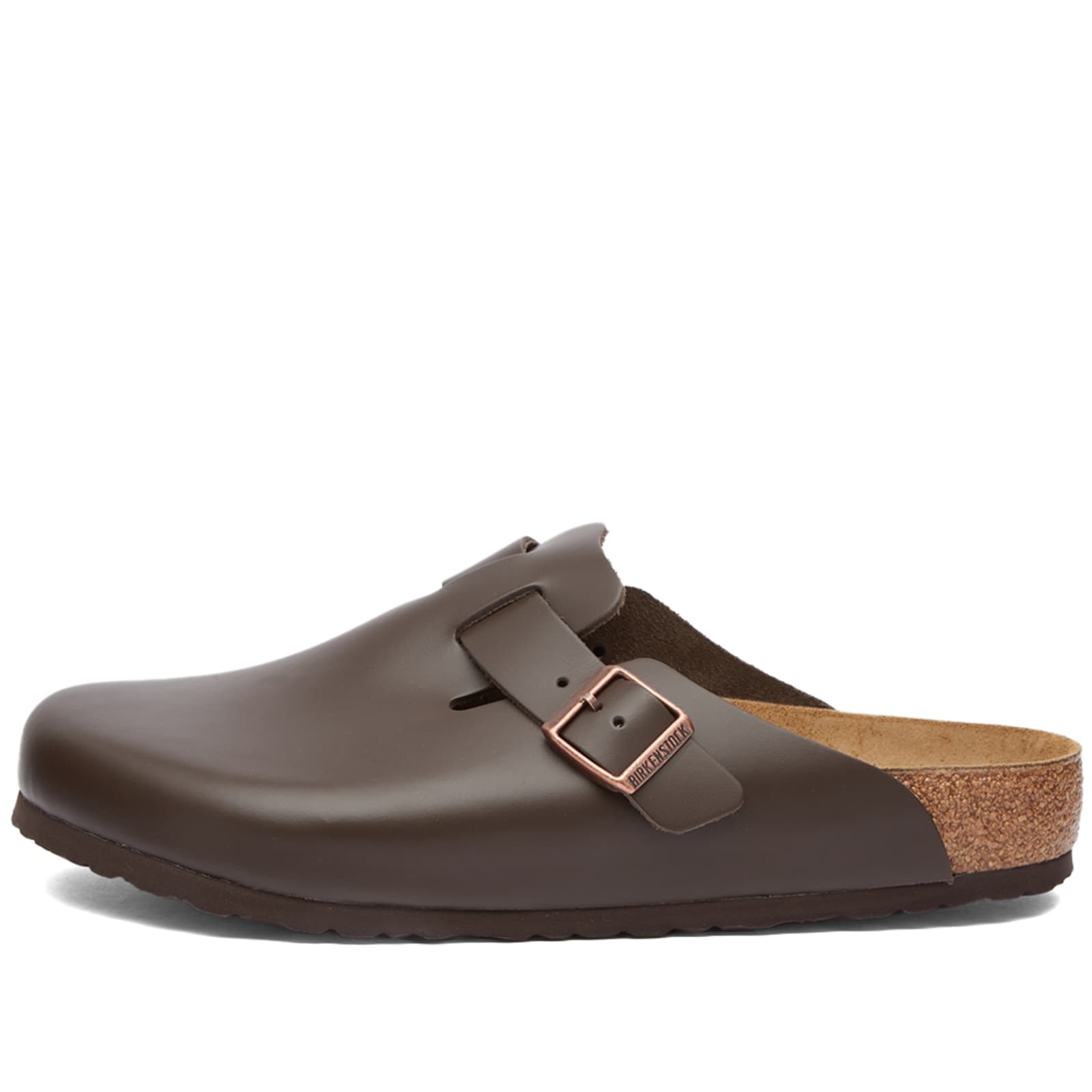 Birkenstock Boston Dark Brown Smooth Leather | END. (US)