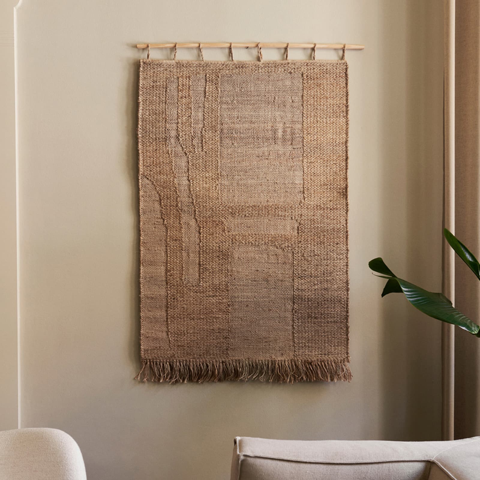 ferm LIVING Harvest Wall Rug Natural | END. (GB)