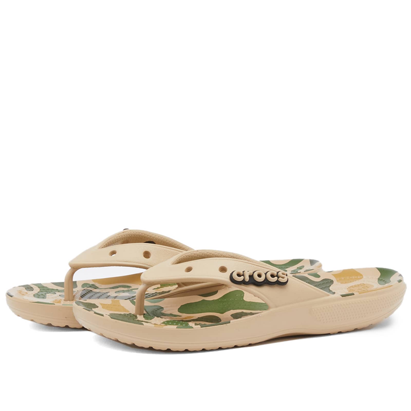 Crocs Classic Crocs Printed Camo Flip Chai & Camo | END. (US)