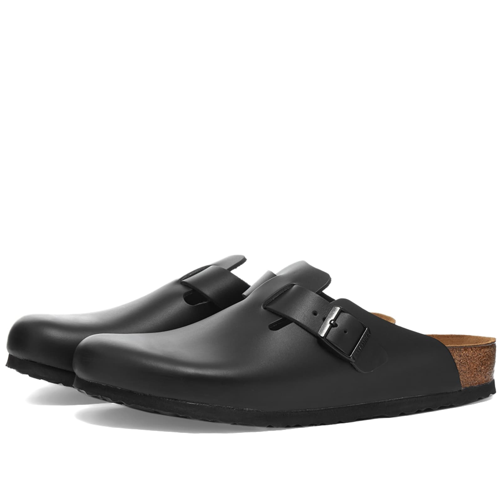 Birkenstock Boston Black Smooth Leather | END. (US)
