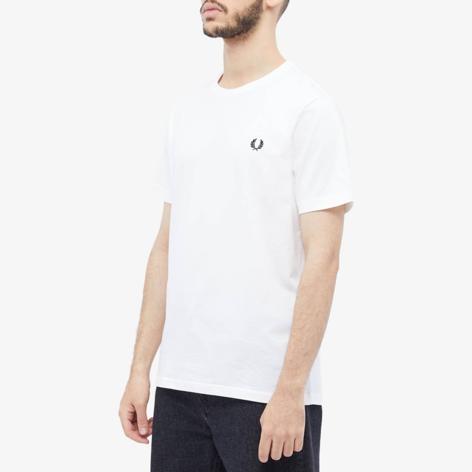 Fred Perry Logo T-Shirt Snow White | END. (NZ)