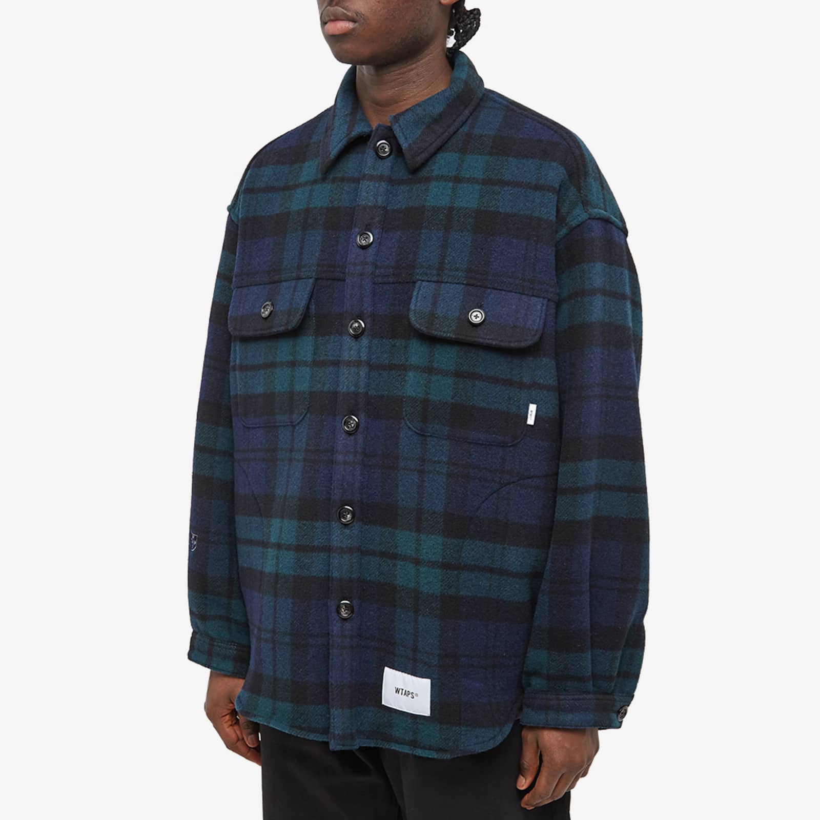 WTAPS WCPO Checked Shirt Jacket Green | END. (AR)