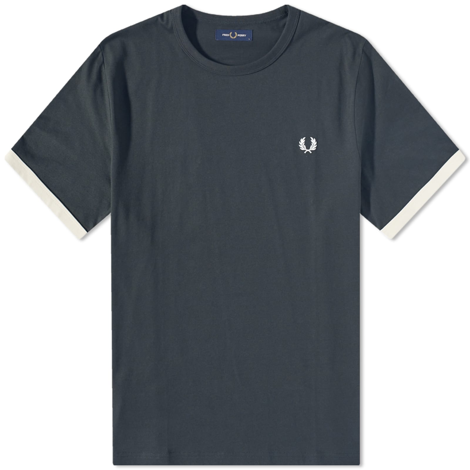 Fred Perry Authentic Ringer T-Shirt Night Green | END. (GB)