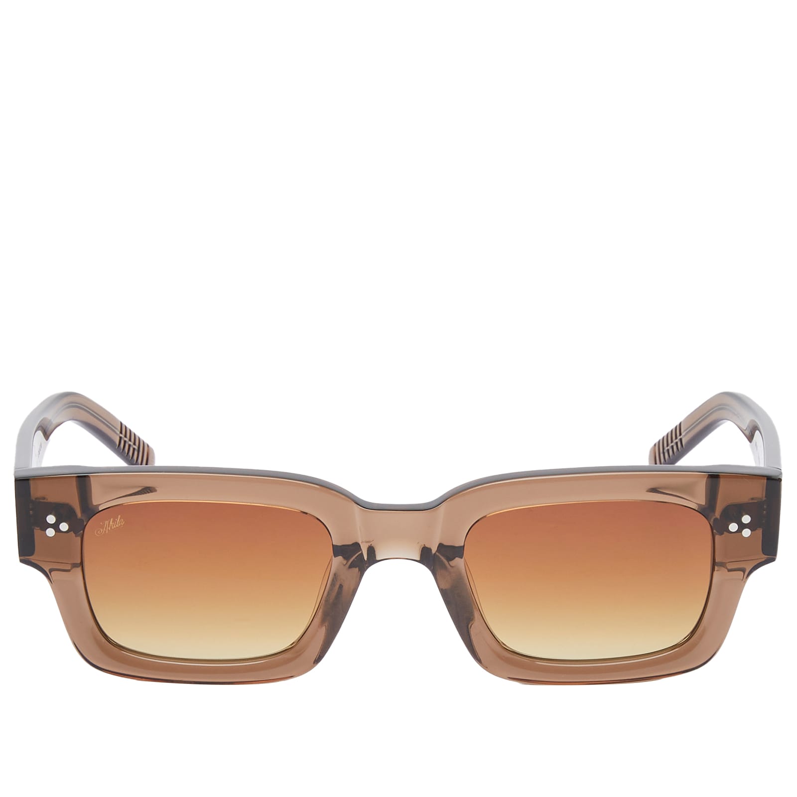 Akila Syndicate Sunglasses Brown And Amber Gradient End