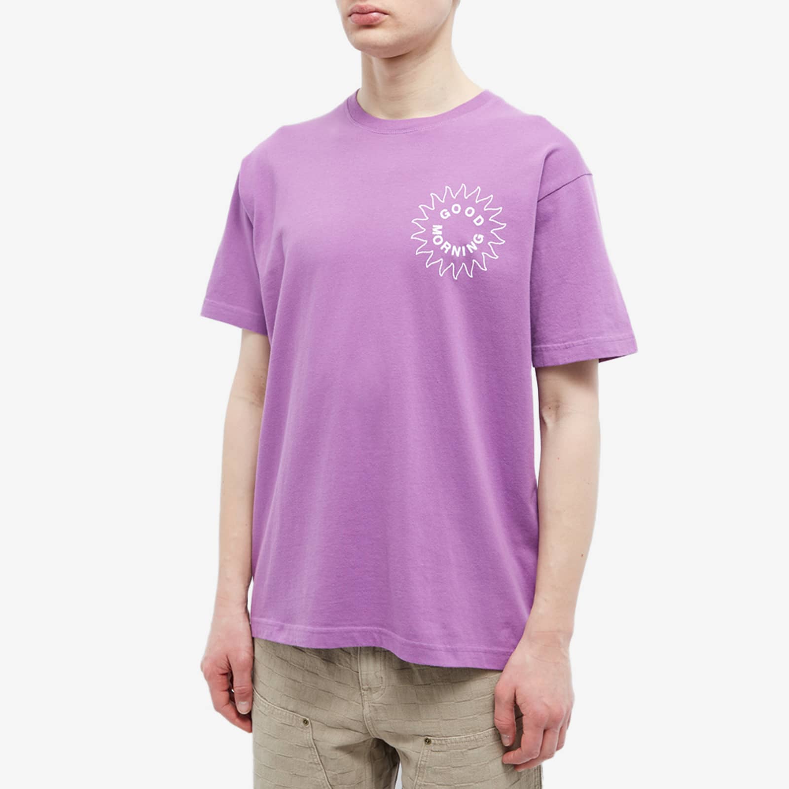 Good Morning Tapes Sun Logo Tee Amethyst | END. (Global)
