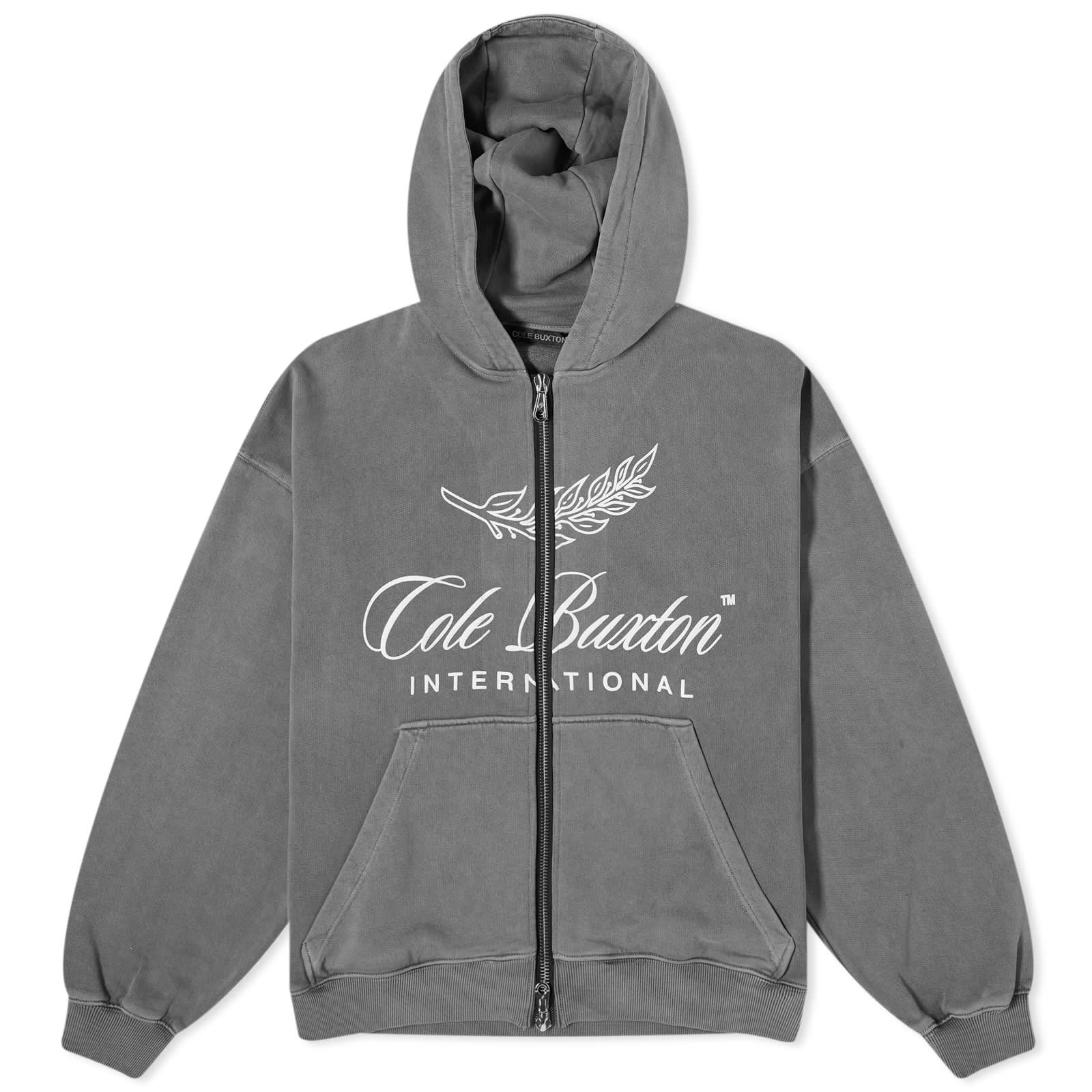 Cole Buxton International Zip Hoodie Washed Black | END.