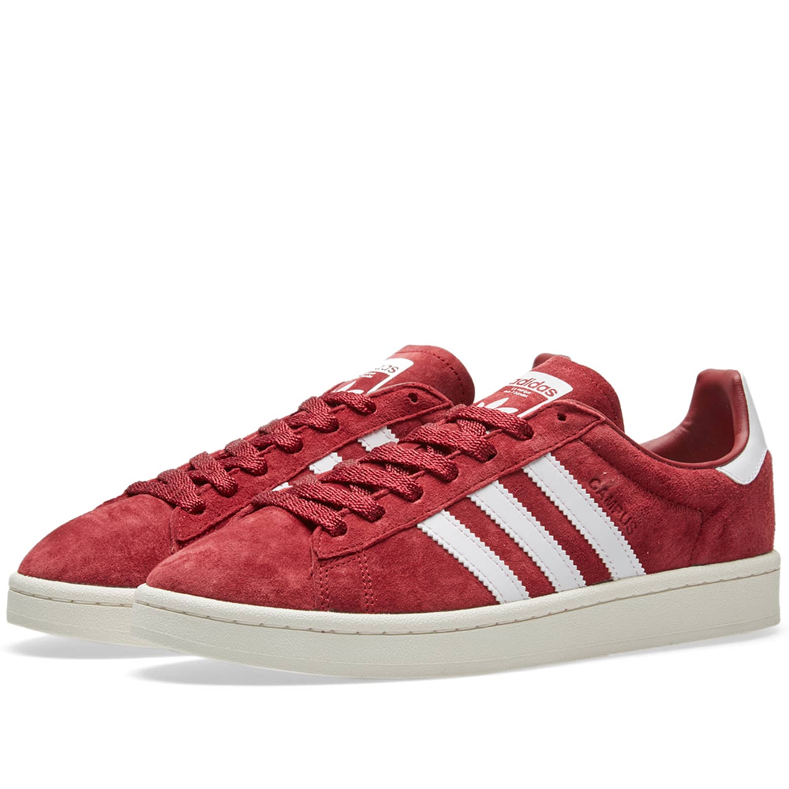 Adidas Campus Collegiate Burgundy & White | END. (US)