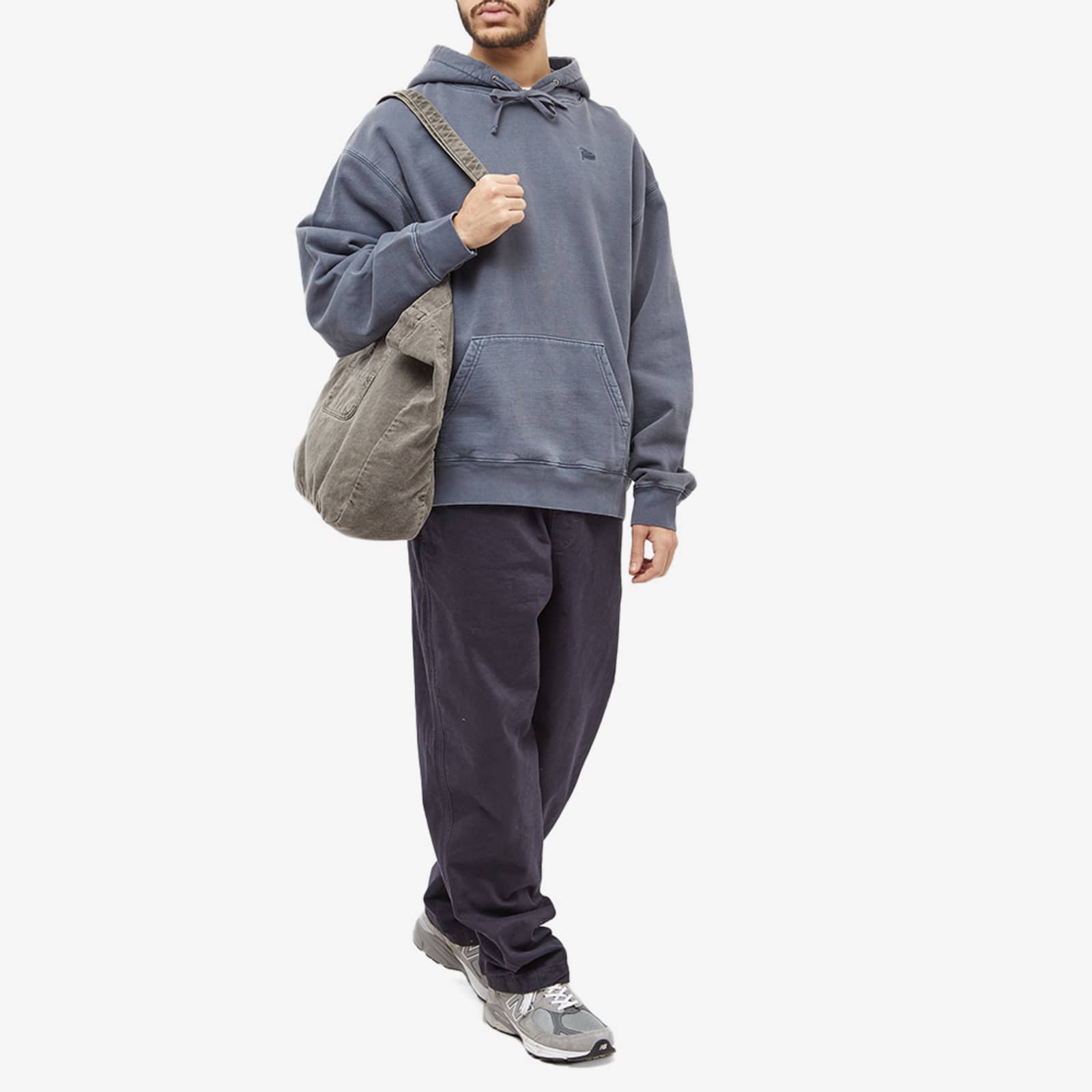 Patta Basic Washed Hoodie Odyssey Grey | END.
