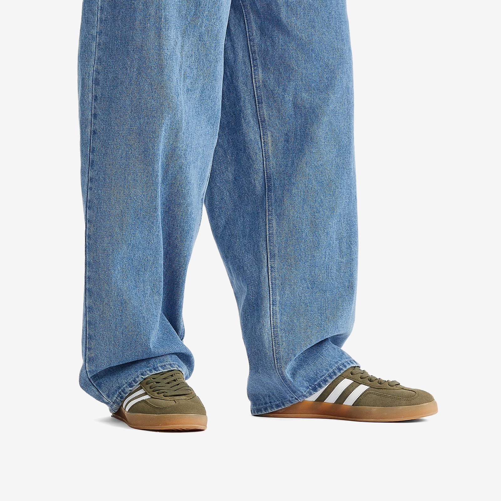 Adidas Gazelle Indoor Sneaker Olive Strata, White & Gold Met. | END. (GB)