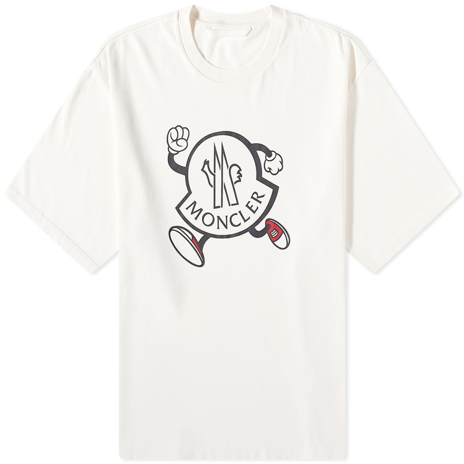 Moncler Running Logo T-Shirt Off White | END. (US)