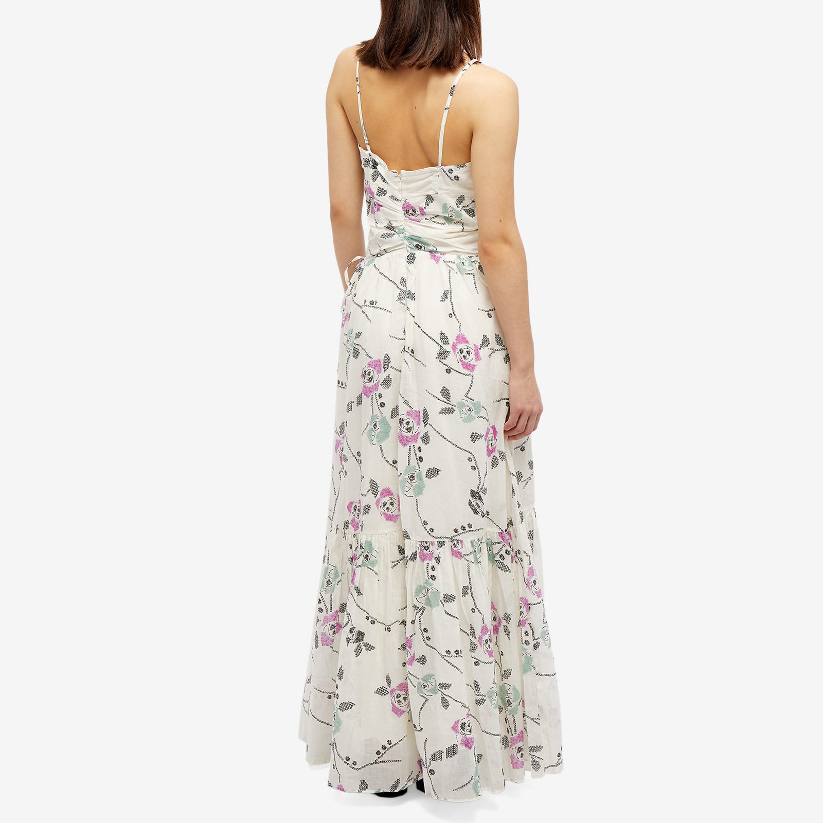 Isabel Marant Étoile Giana Printed Maxi Dress Ecru | END. (US)