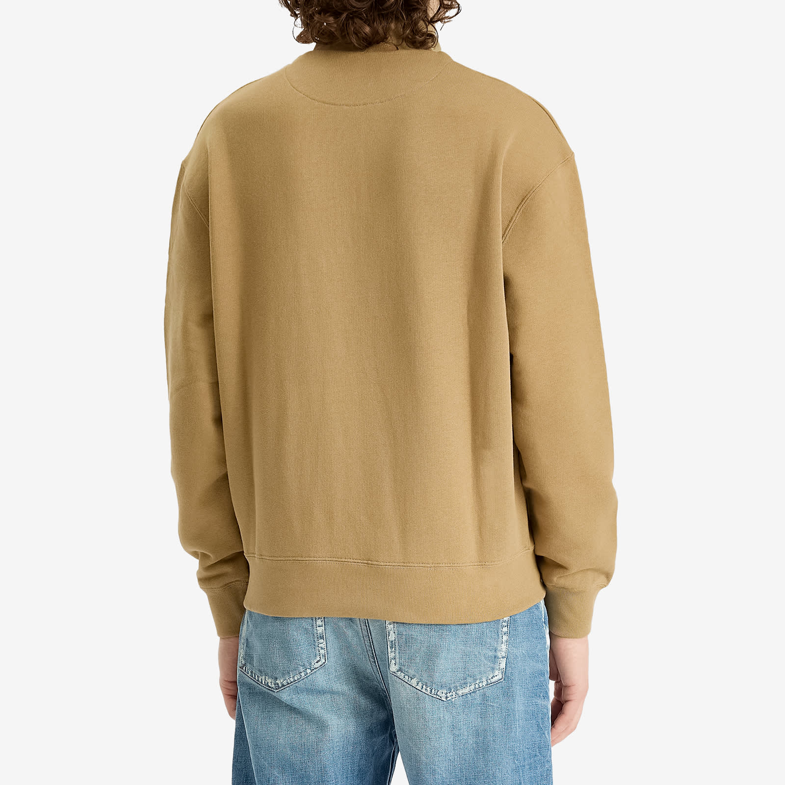 Maison Kitsune Bold Fox Head Comfort Half Zip Sweatshirt Cardamon | END ...