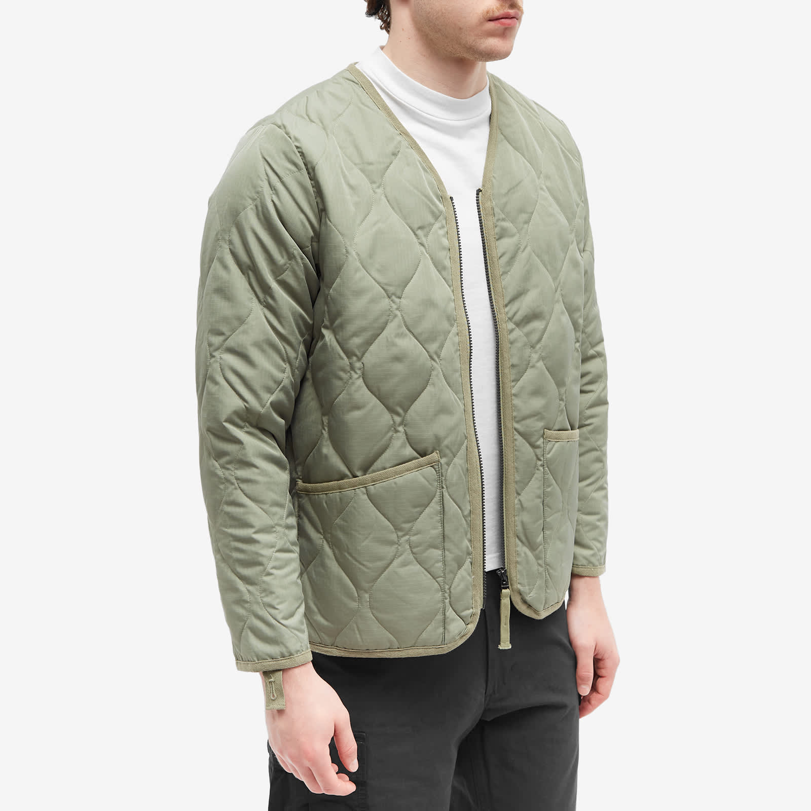 Taion Military Zip Down Jacket Sage Green | END. (DK)