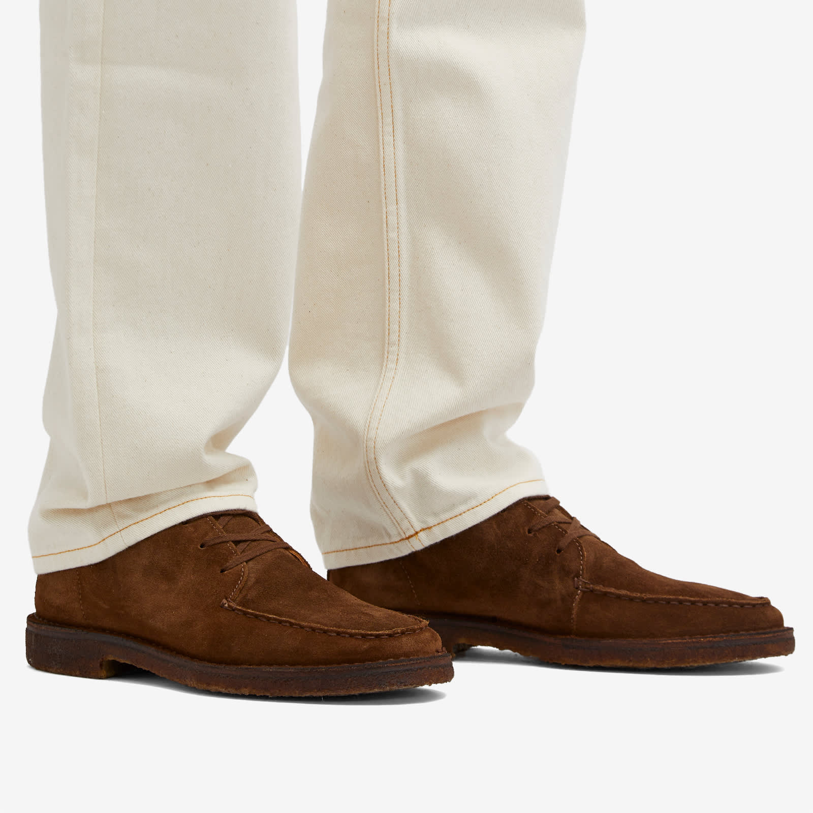 Drake's Crosby Moc Toe Chukka Boots Brown Suede | END. (US)