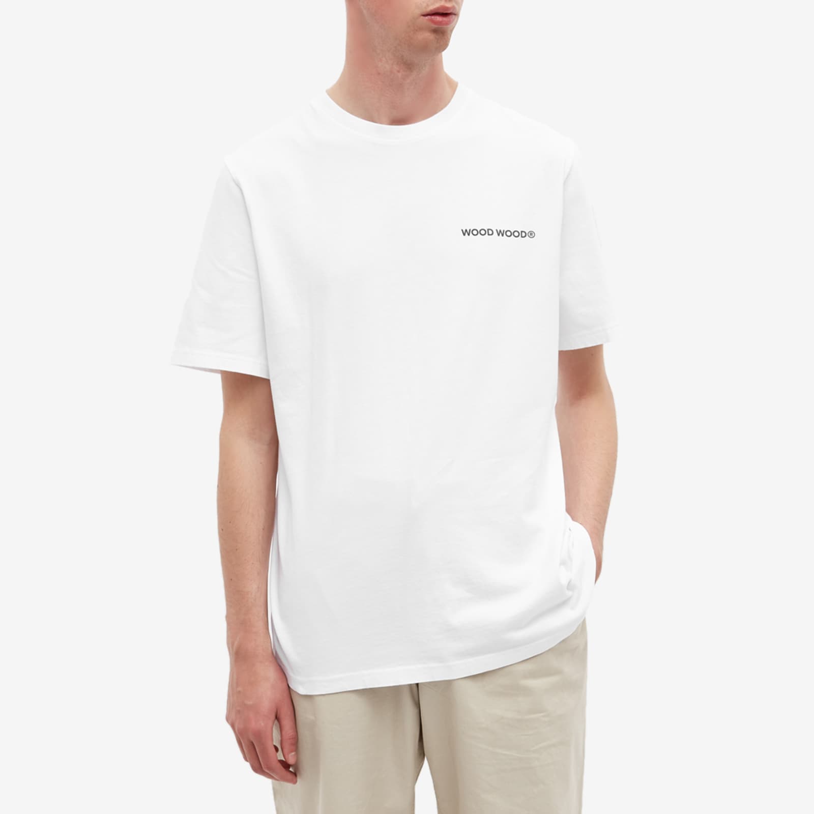 Wood Wood Sami Logo T-Shirt White | END. (HK)