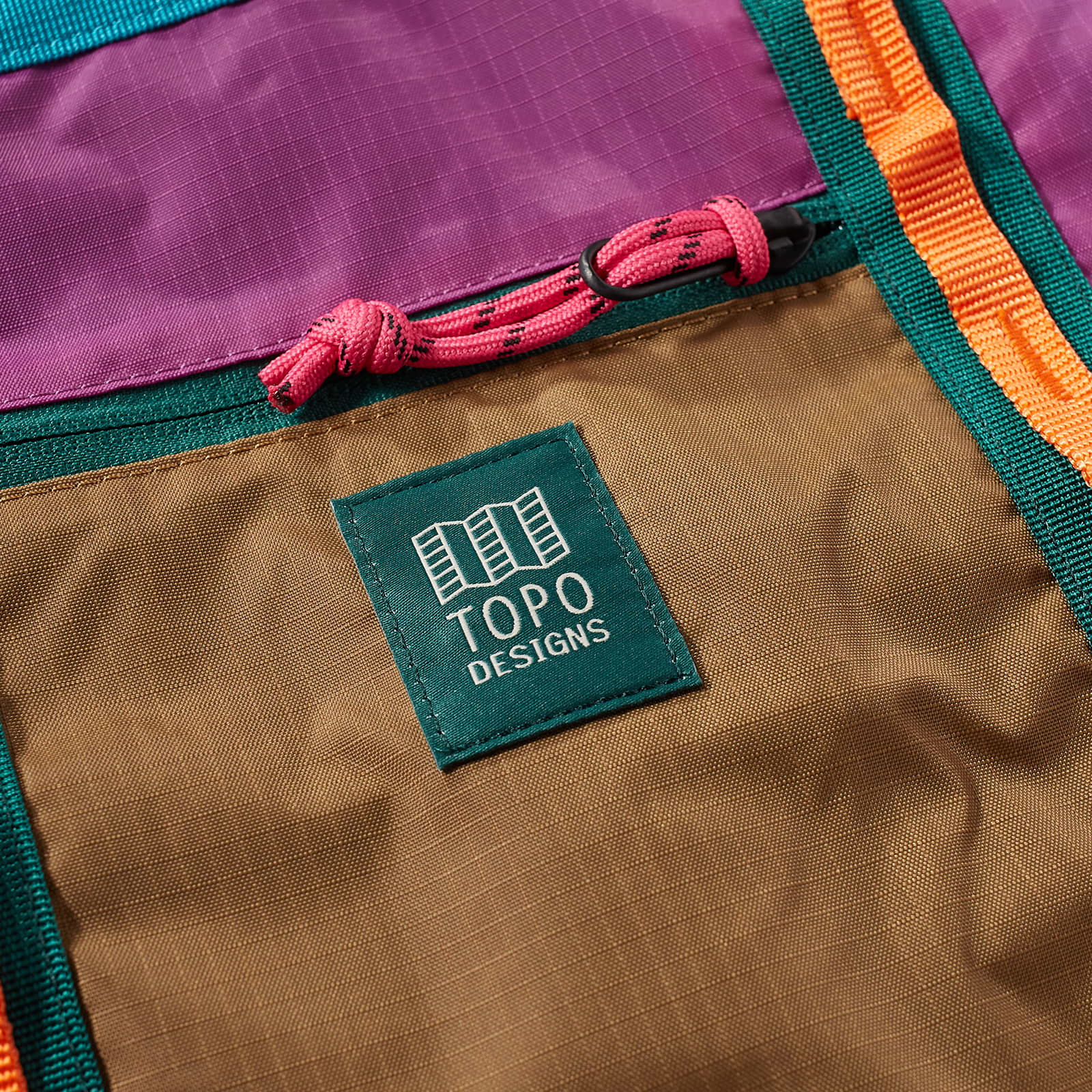 Topo Designs Mountain Utility Tote Botanic Green & Grape | END.