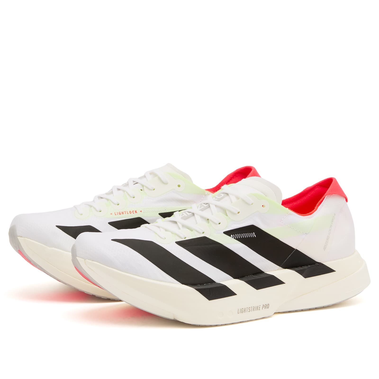 adidas Adizero Adios Pro 4 Sneaker Ftwr White, Core Black & Silver Met ...