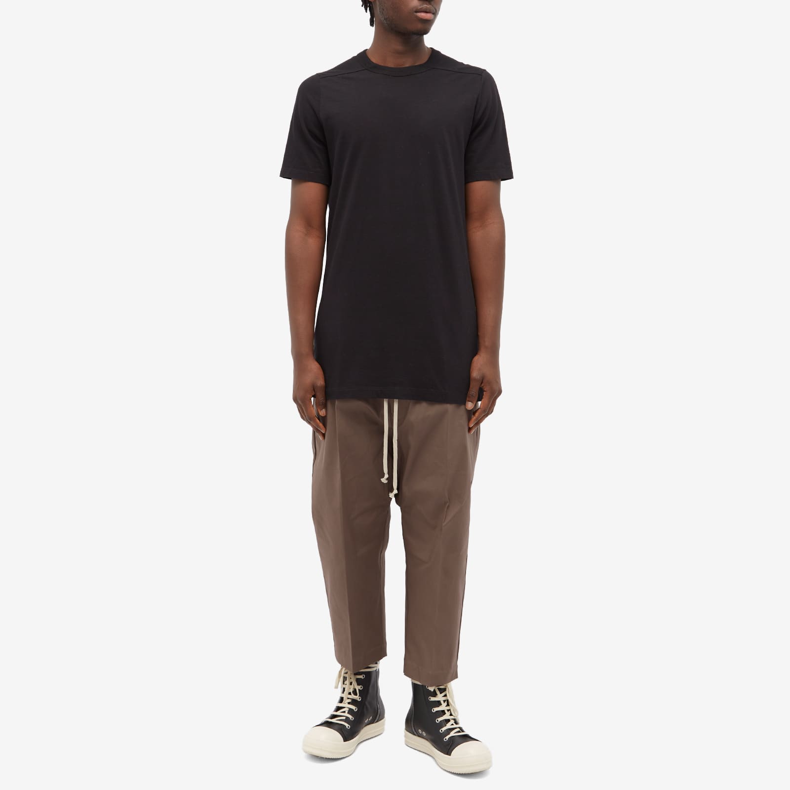 Rick Owens Drawstring Cropped Pant Dust | END. (GB)
