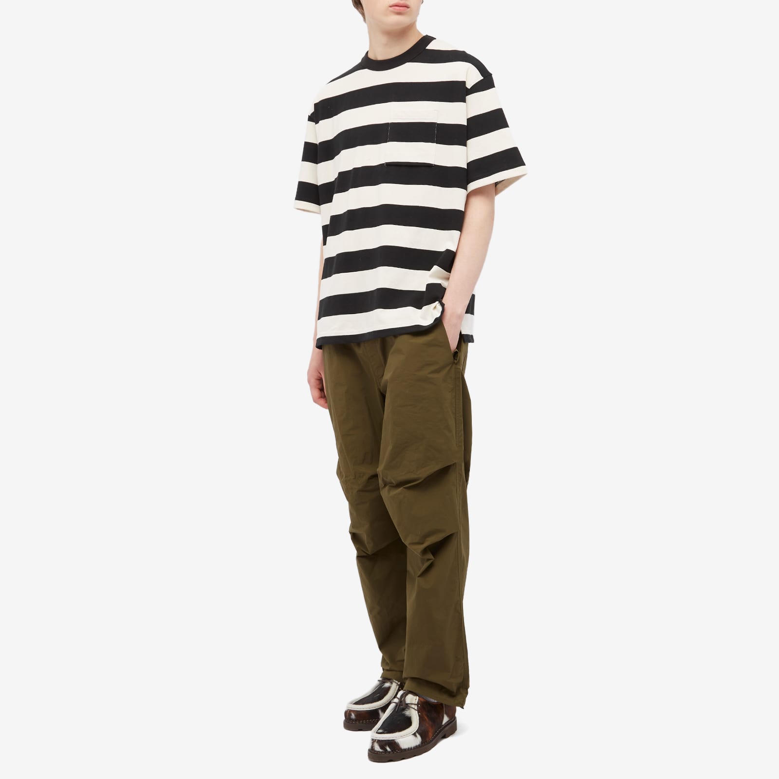 Uniform Bridge Naval Stripe T-Shirt Black | END. (US)