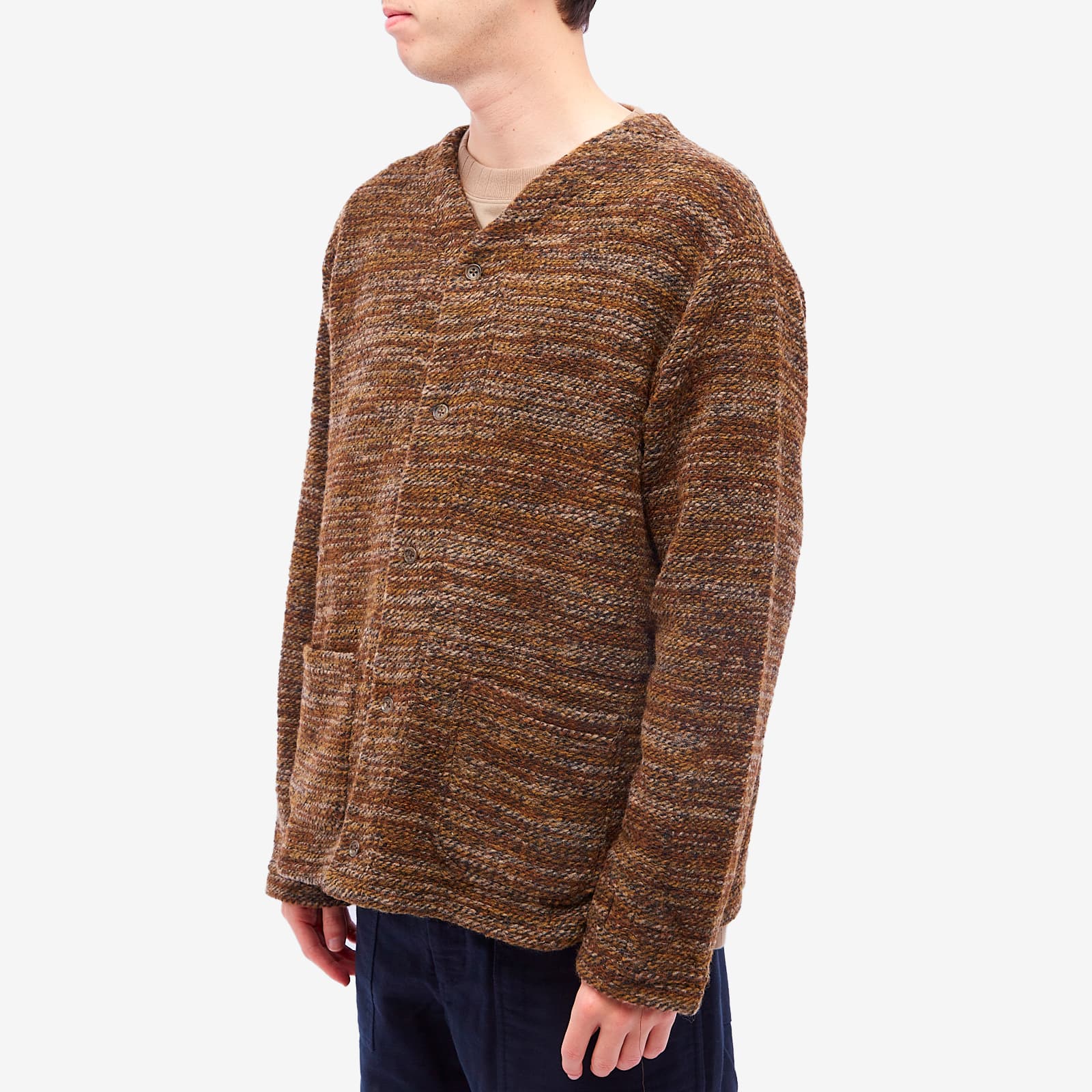 Engineered Garments Knit Cardigan Green Melange Knit | END. (KR)