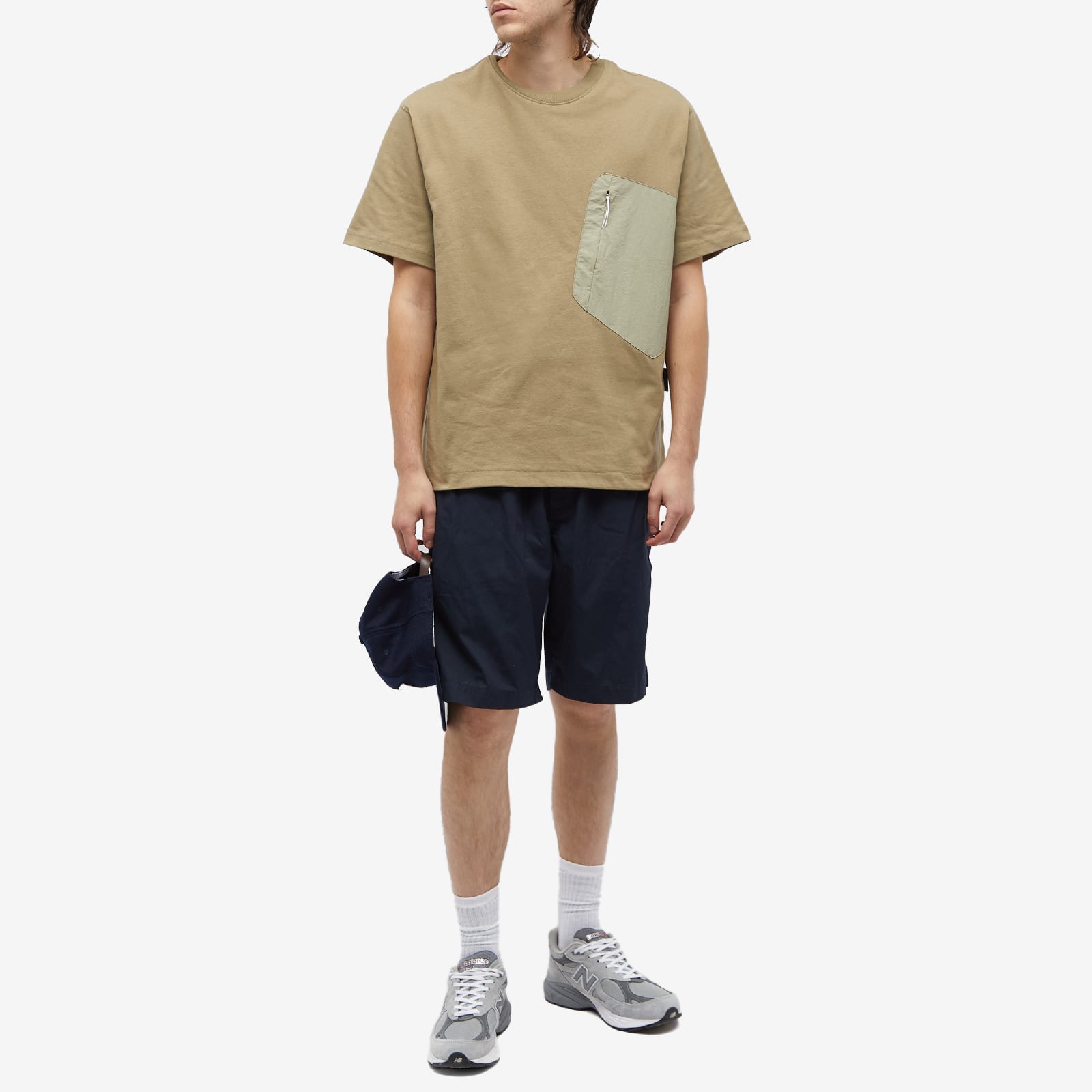 Uniform Bridge Utility Pocket T-Shirt Beige | END. (US)