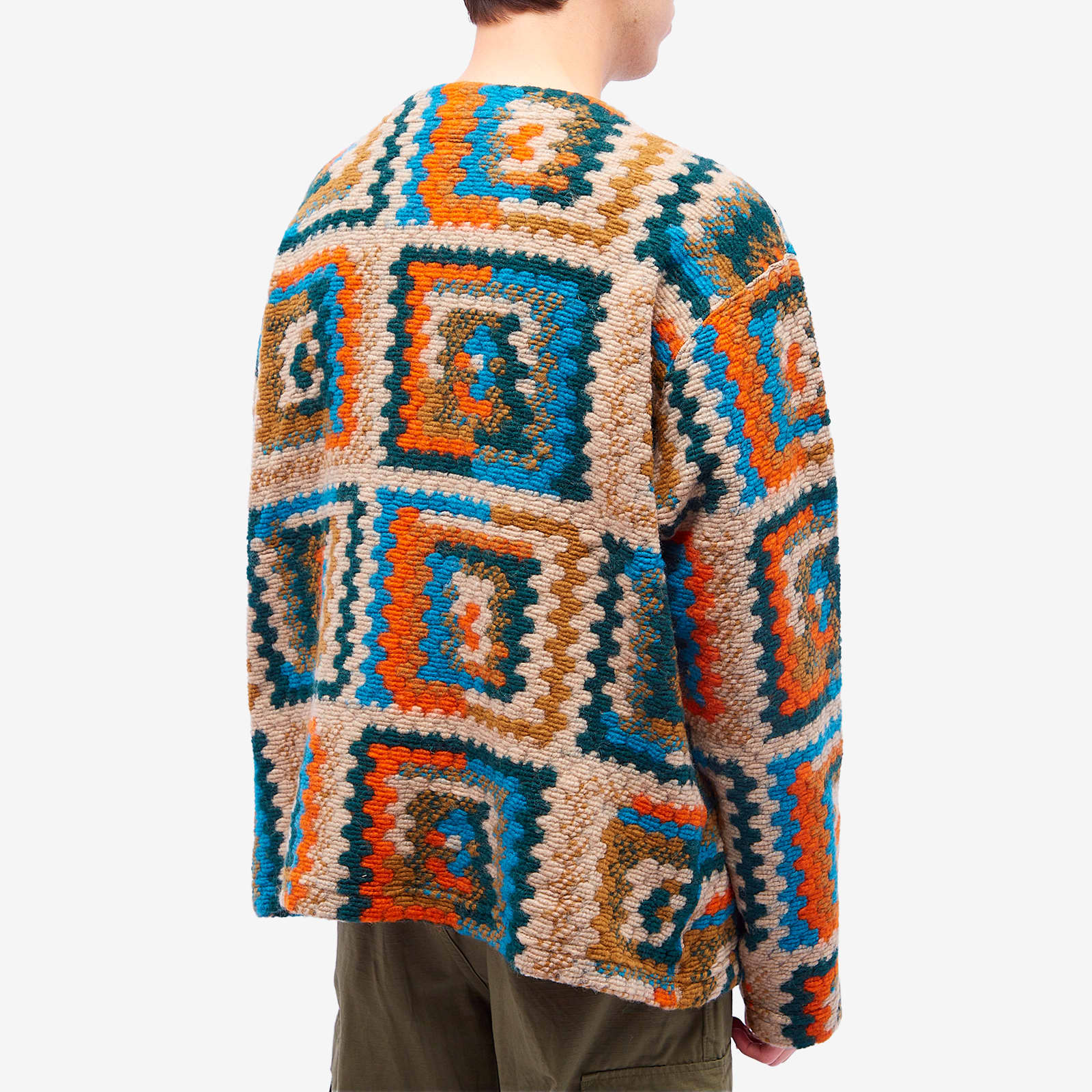 Engineered Garments Knit Cardigan Multi Crochet Knit | END. (TW)
