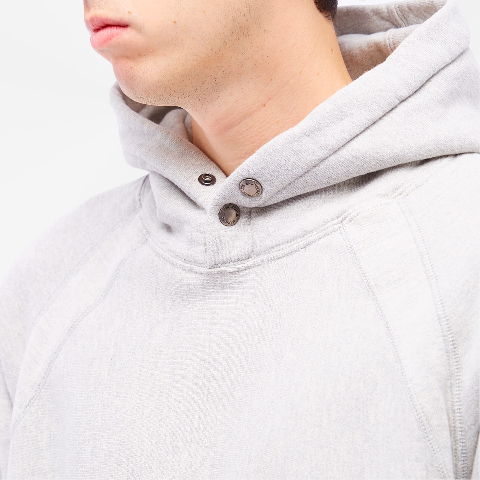 Engineered Garments Raglan Hoodie Heather Grey | END.