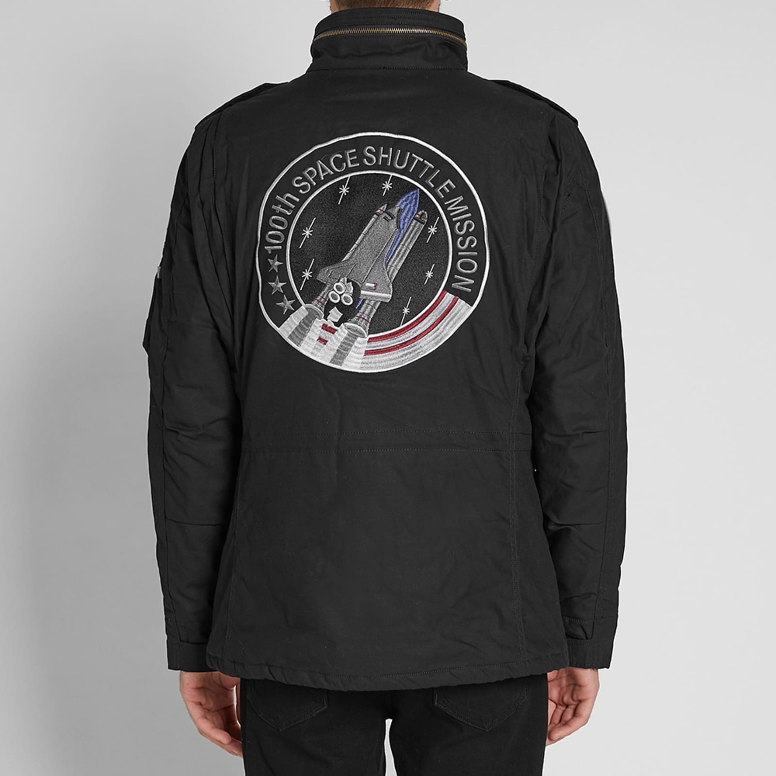 Alpha Industries M-65 Heritage NASA Jacket Black | END. (US)