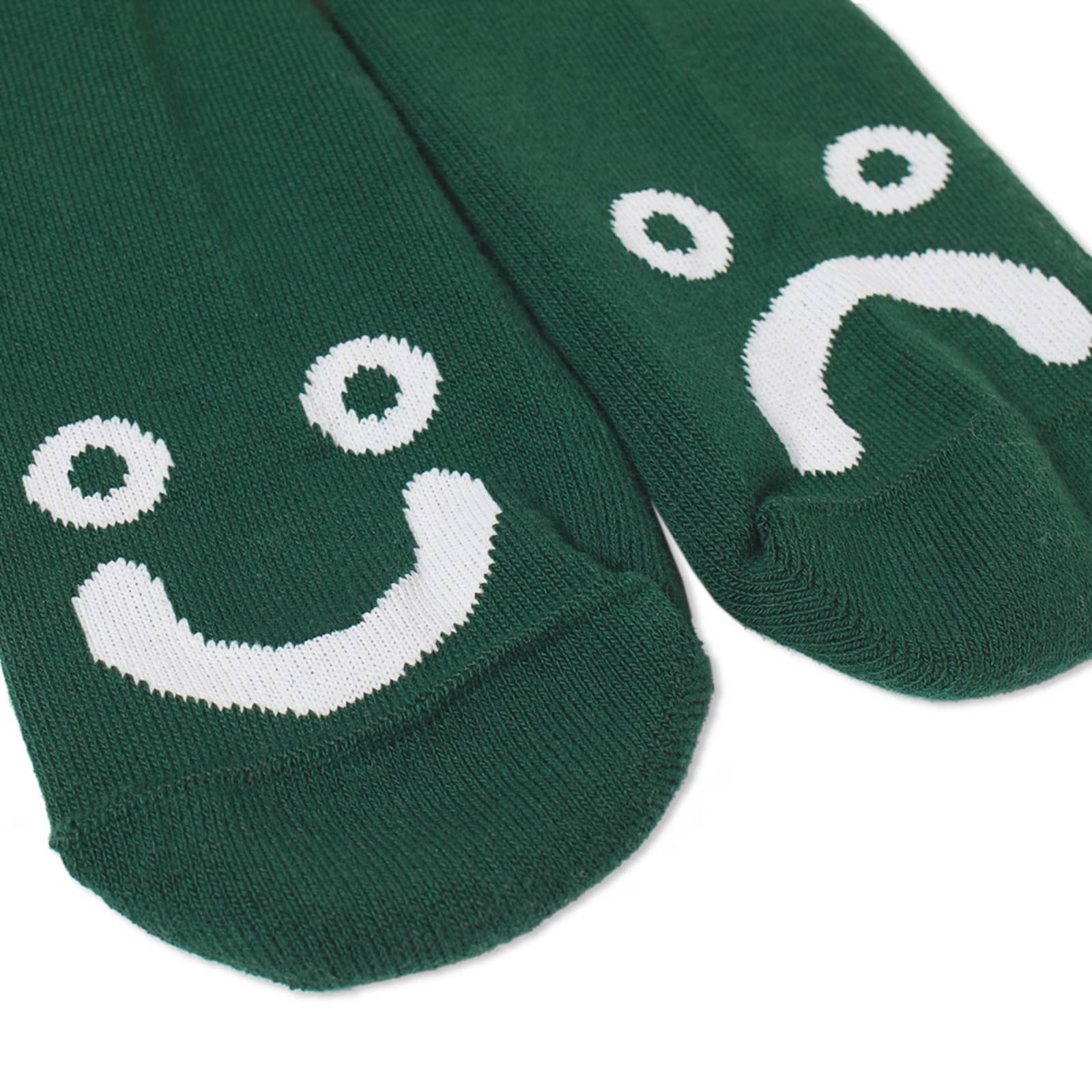 Polar Skate Co. Happy Sad Sock Dark Green | END.