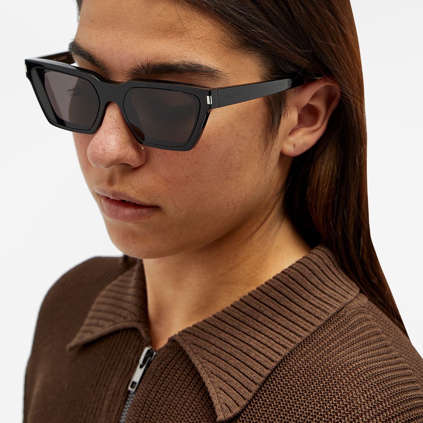 Saint Laurent SL 633 Calista Sunglasses Black & Black | END. (KR)