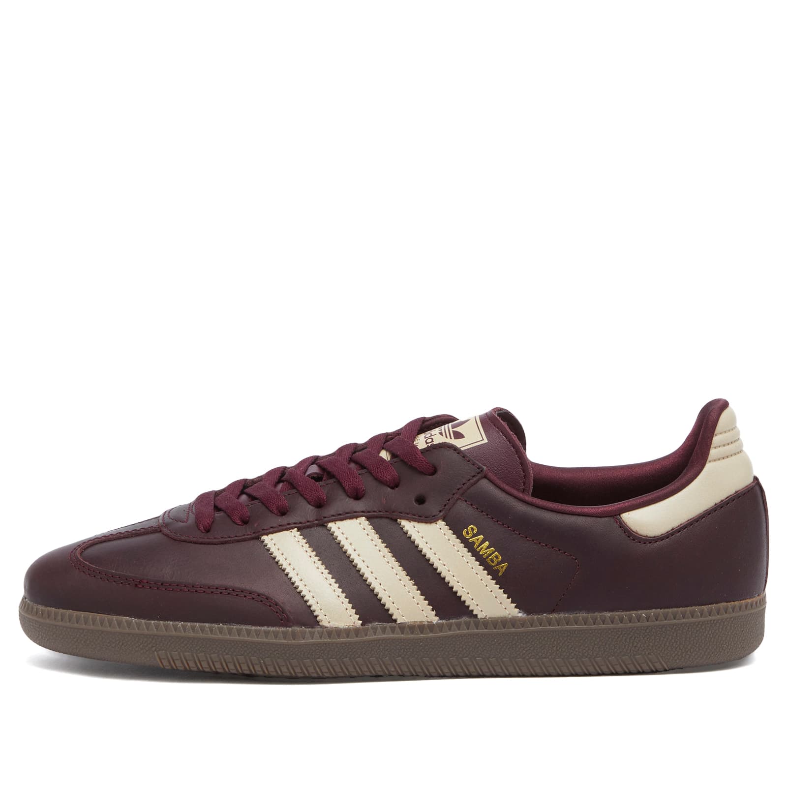 Adidas Samba OG W Maroon, Crystal Sand & Gold Met. | END. (US)