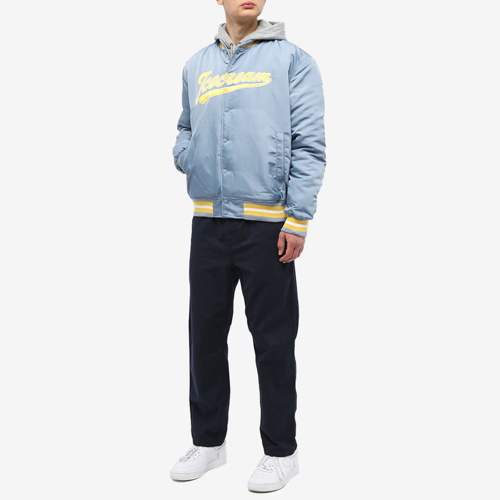ICECREAM Baseball Jacket Light Blue | END. (GB)