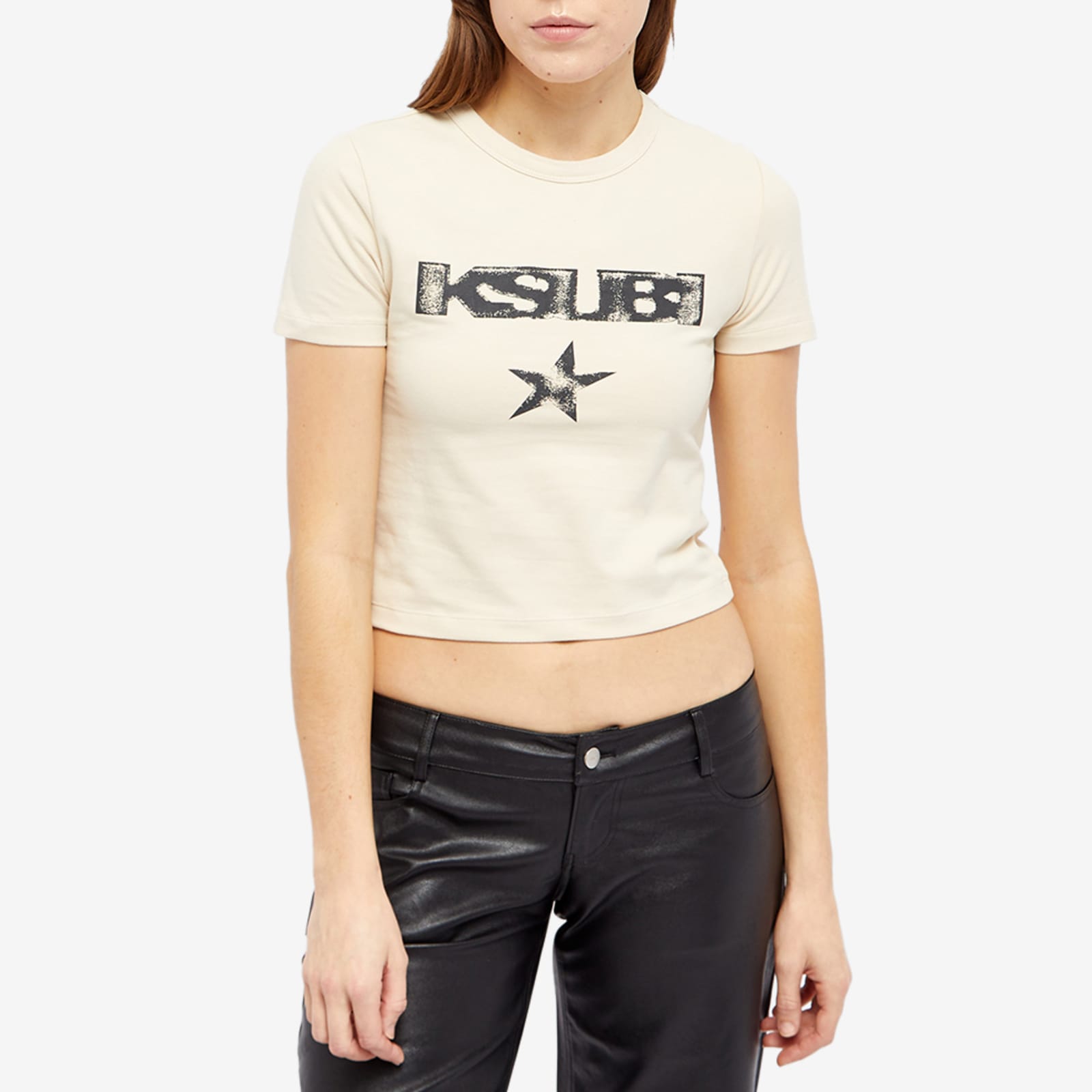 Ksubi Star Baby Crop T-Shirt White | END. (AU)