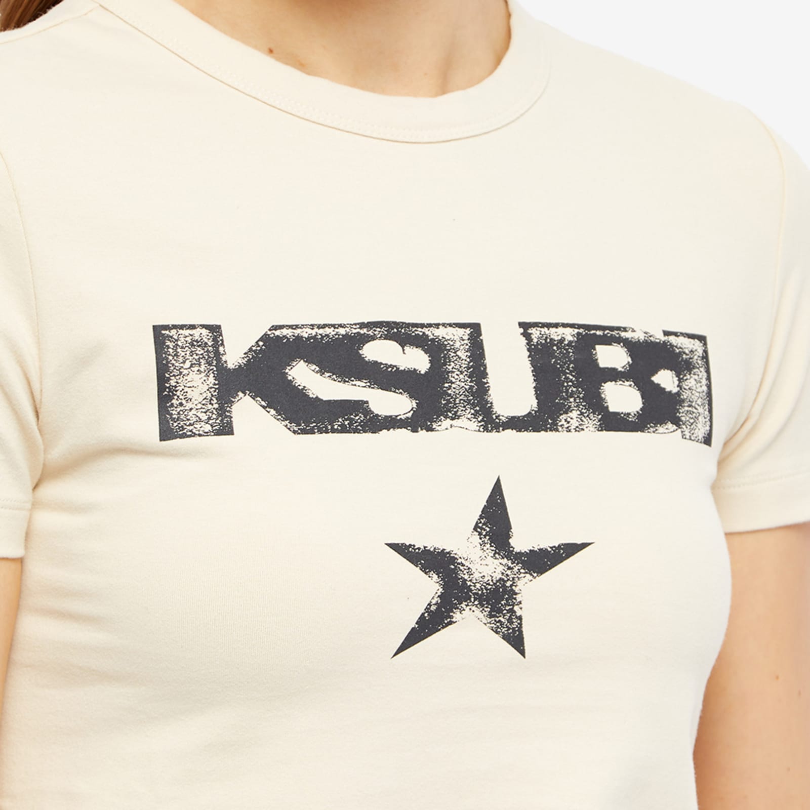 Ksubi Star Baby Crop T-Shirt White | END. (GB)