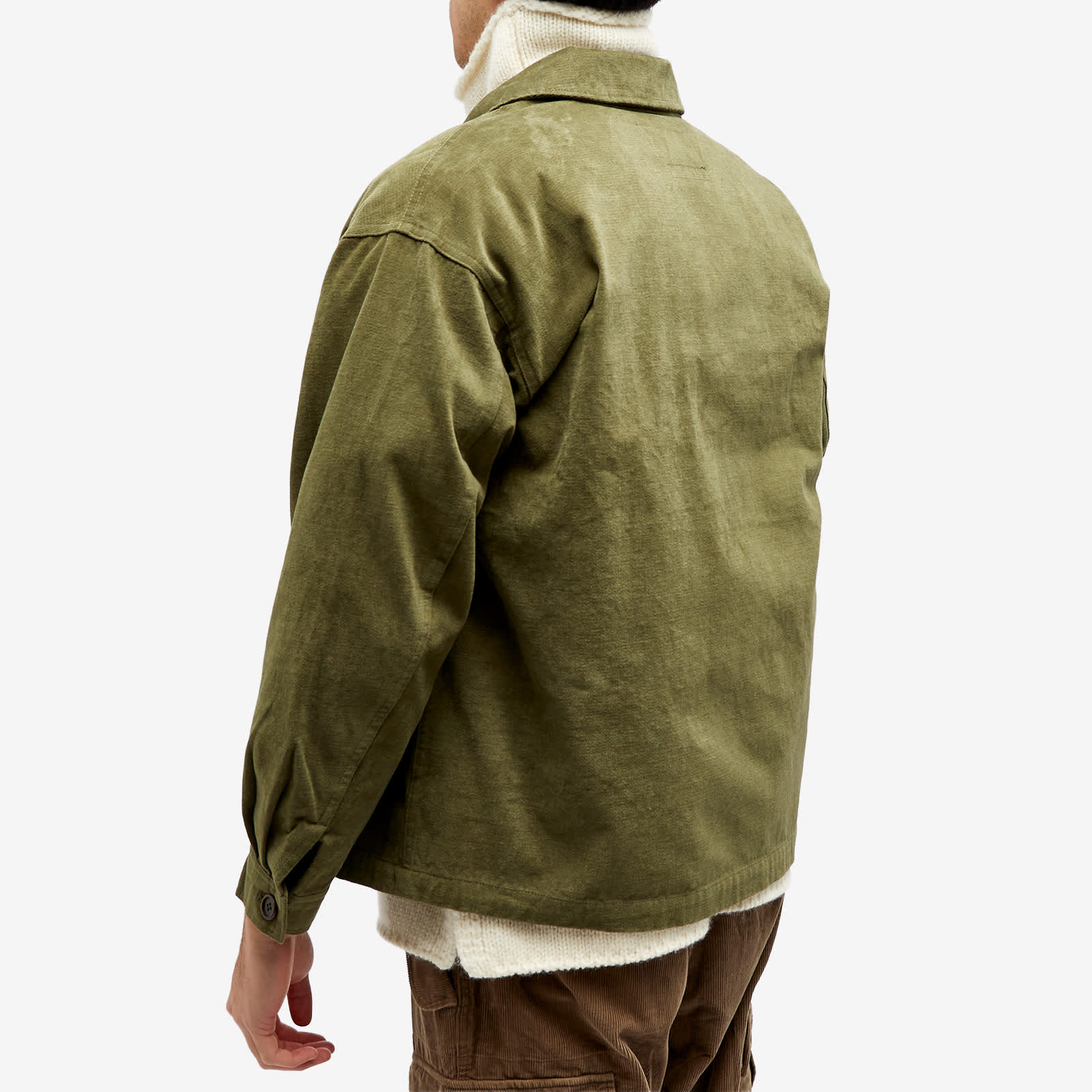 FrizmWORKS Jungle Moleskin French Work Jacket Olive | END. (US)