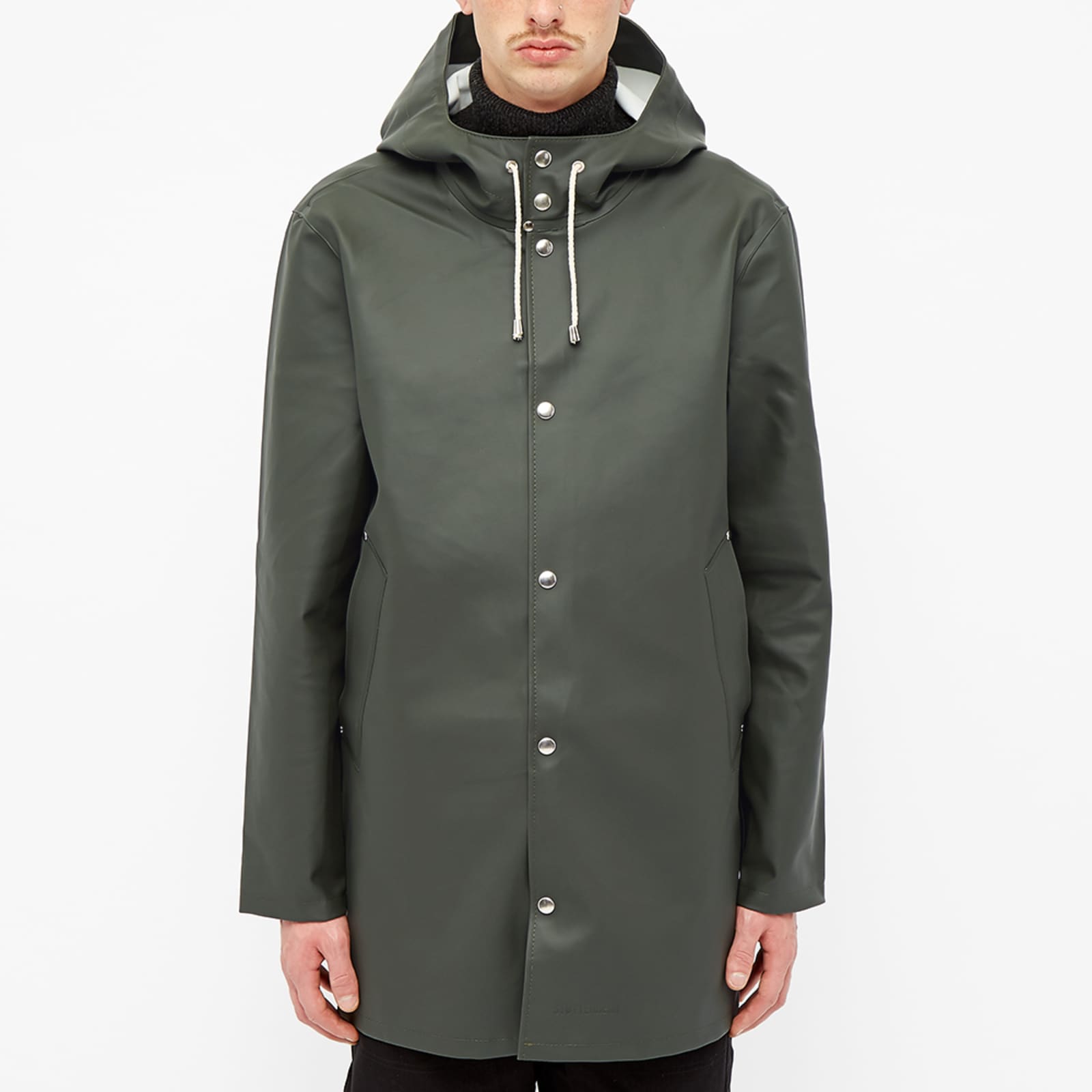 Stutterheim Stockholm Raincoat Green | END. (US)