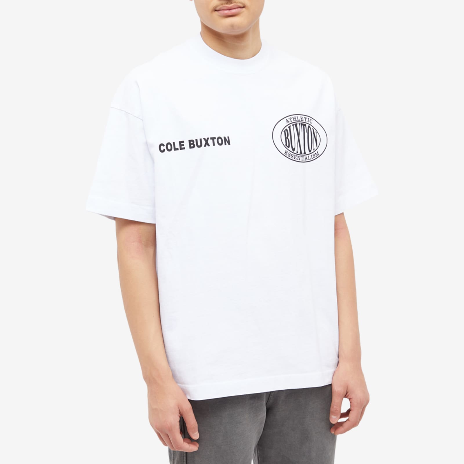 Cole Buxton Double Sports Logo T-Shirt White | END.