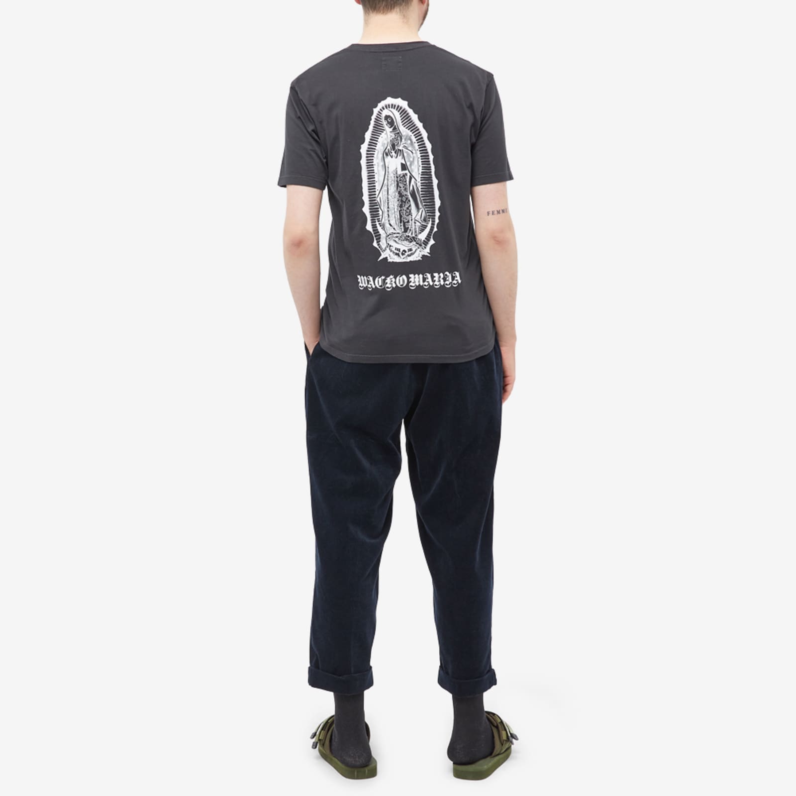 Wacko Maria Type 1 Standard Crew T-Shirt Black | END.