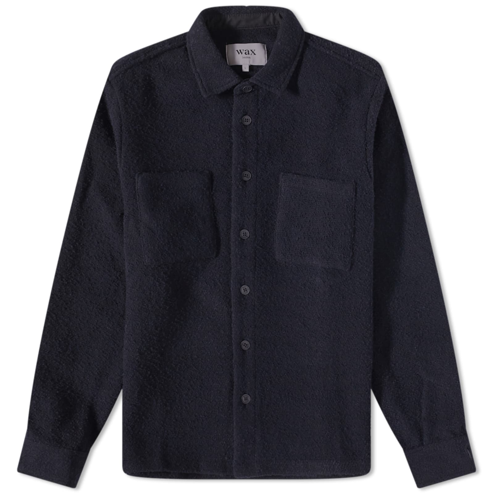 Wax London Whiting Bolt Overshirt Navy | END.