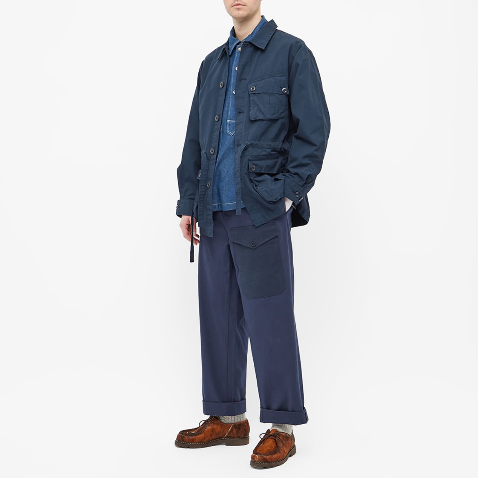Nigel Cabourn Bush Jacket Black Navy | END. (GB)