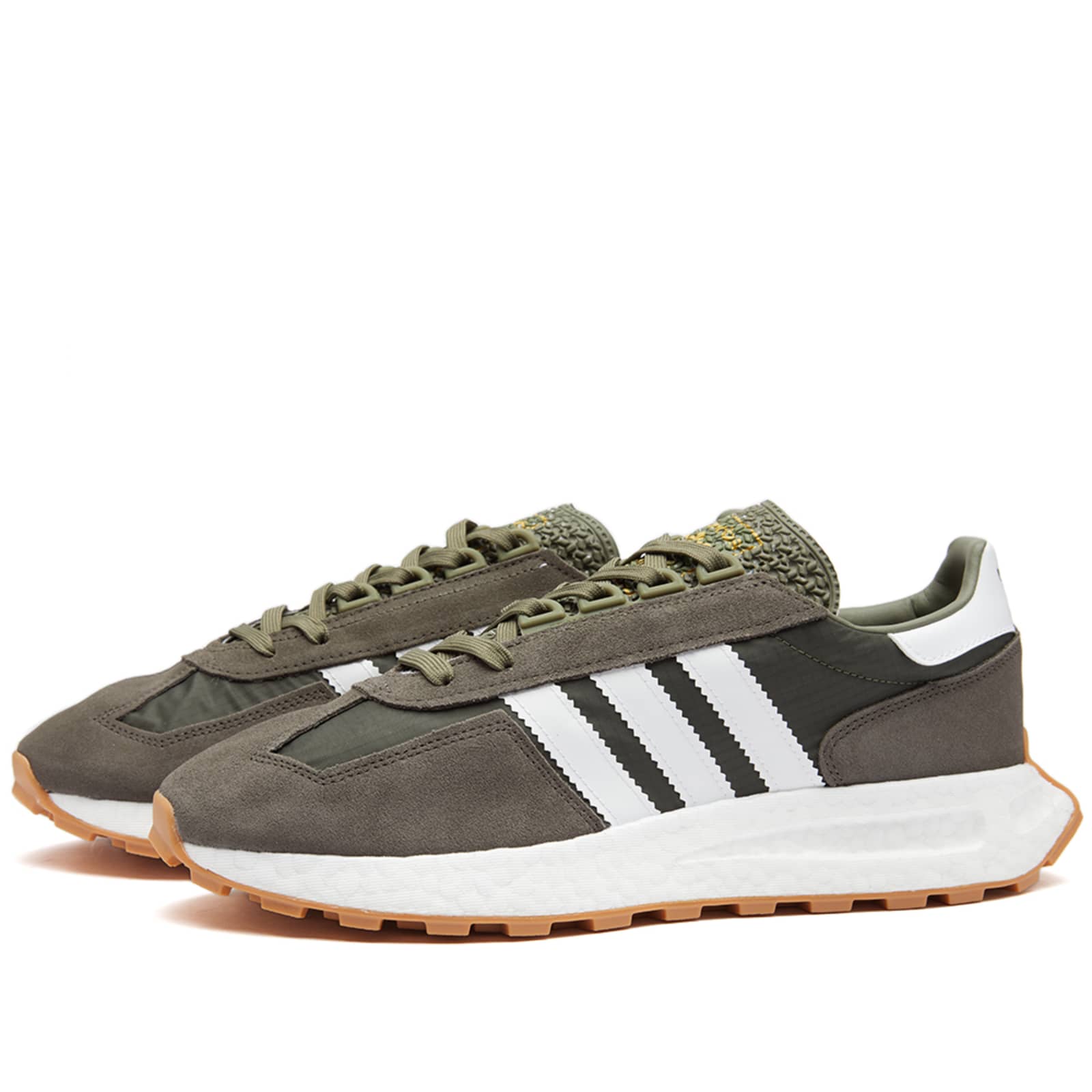 Adidas Retropy E5 Olive Strata, White & Shadow Olive | END. (CA)