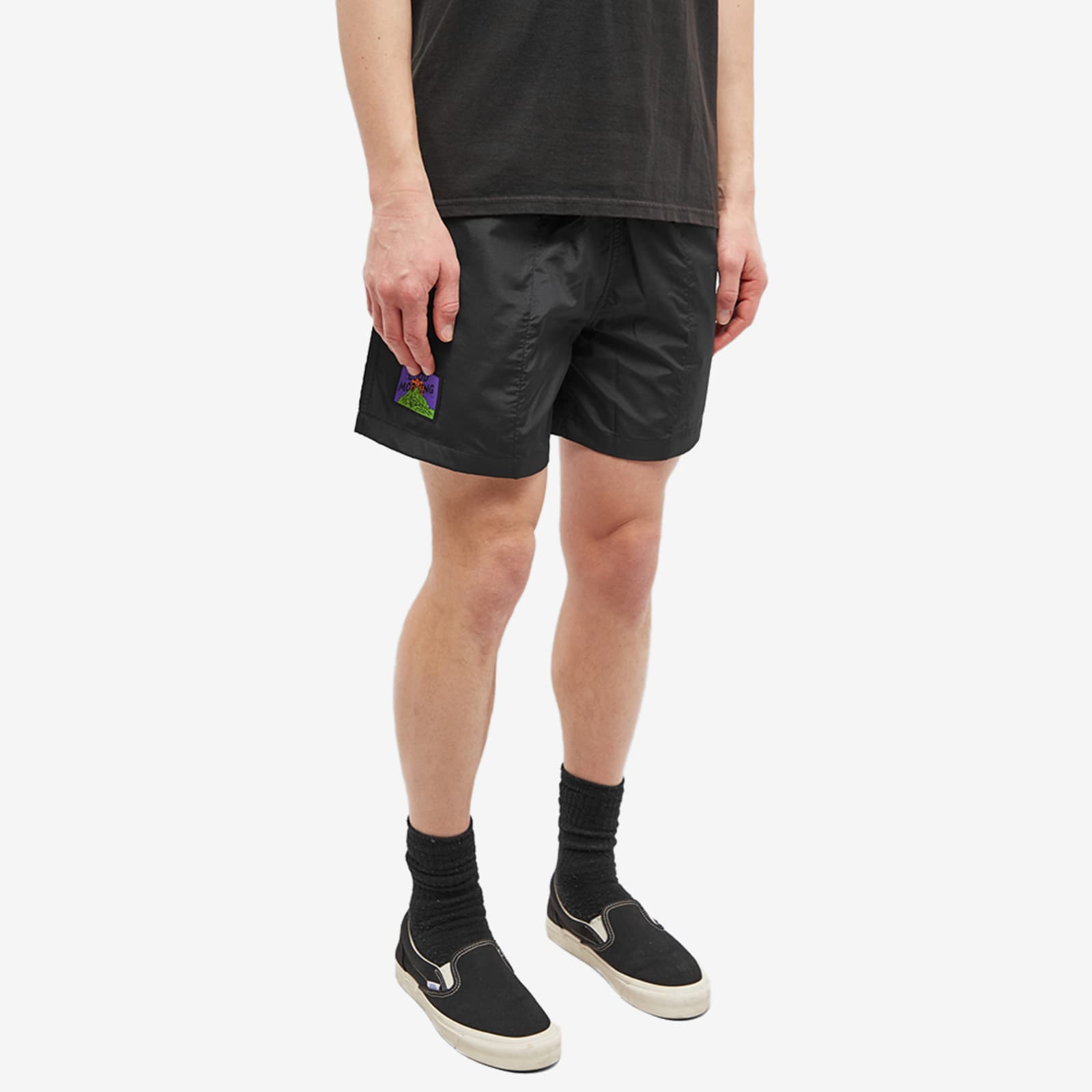 Good Morning Tapes Logo Swim Shorts Black | END. (KR)