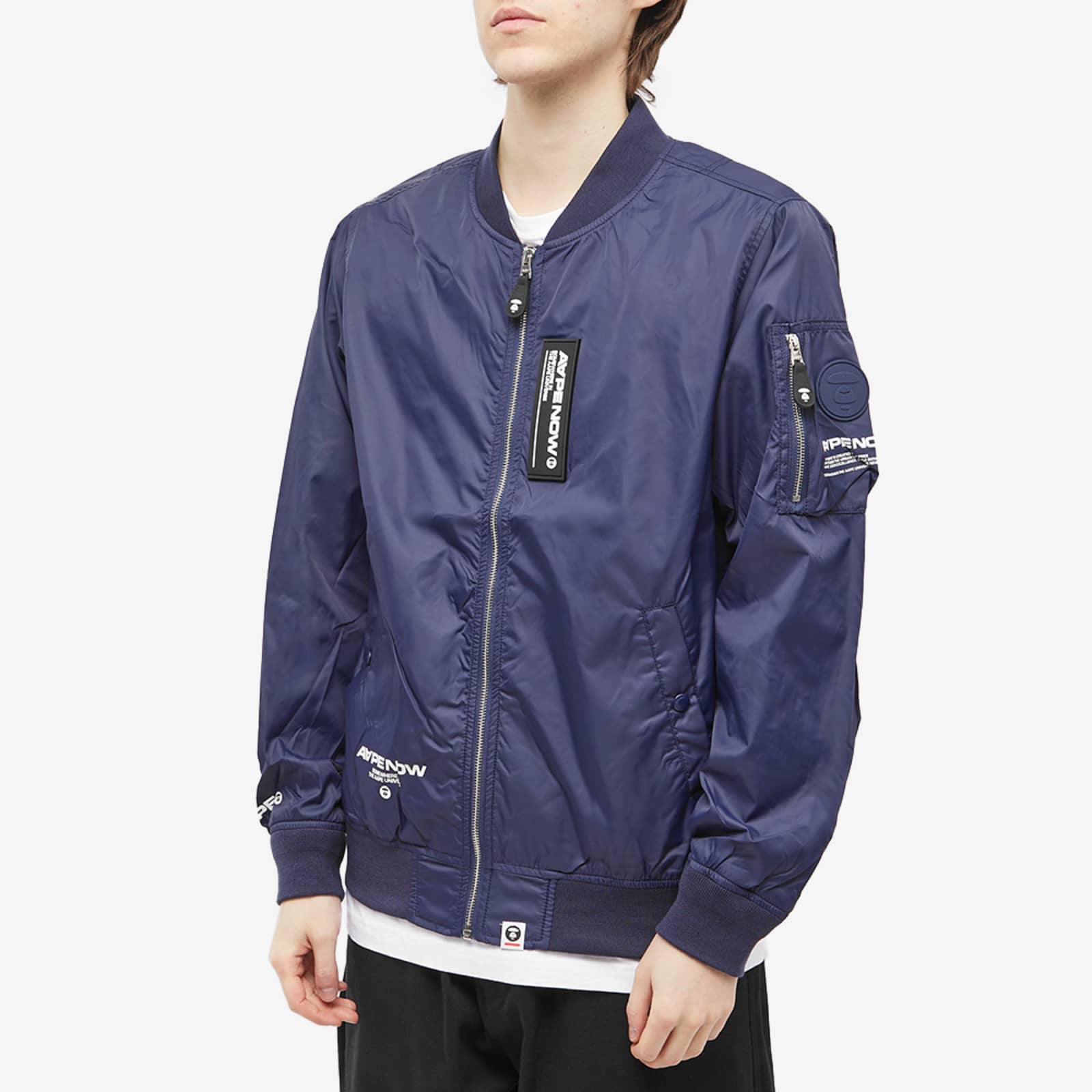 AAPE AAPE Now Lightweight MA1 Jacket Navy | END. (AR)