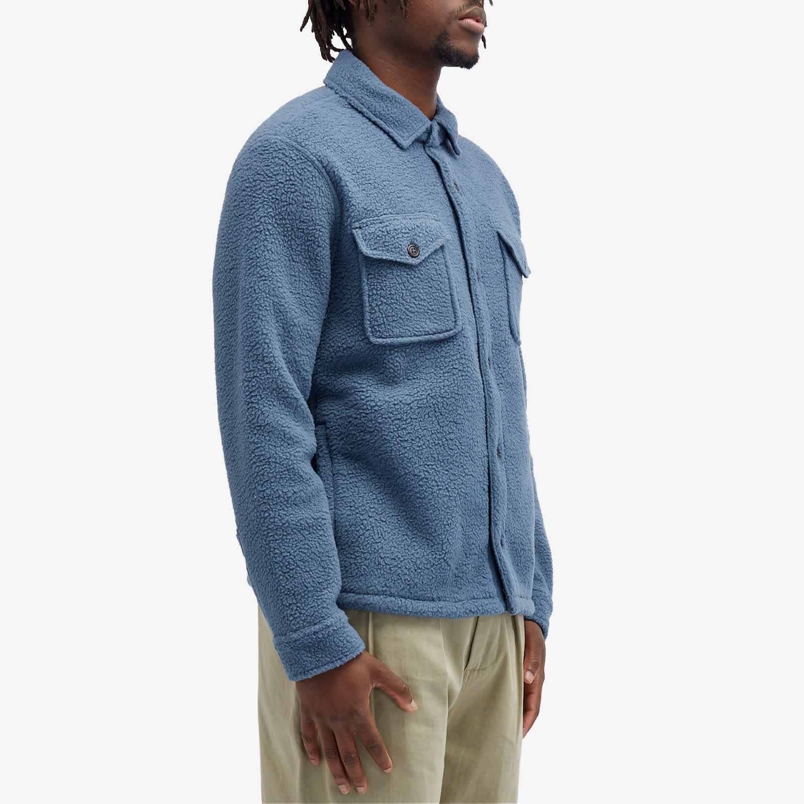 Polo Ralph Lauren Fleece Overshirt Blue Corsair | END. (AU)