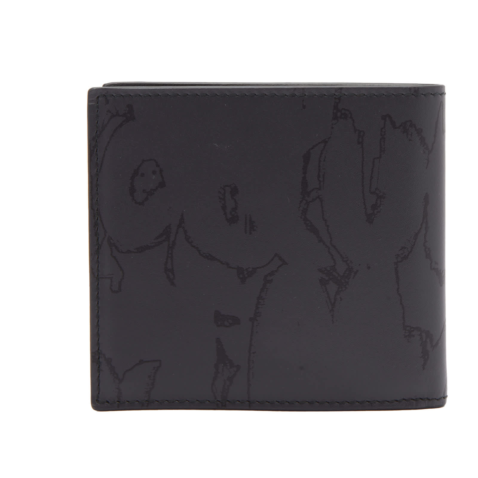 Alexander McQueen Graffiti Logo Billfold Wallet Black | END. (GB)