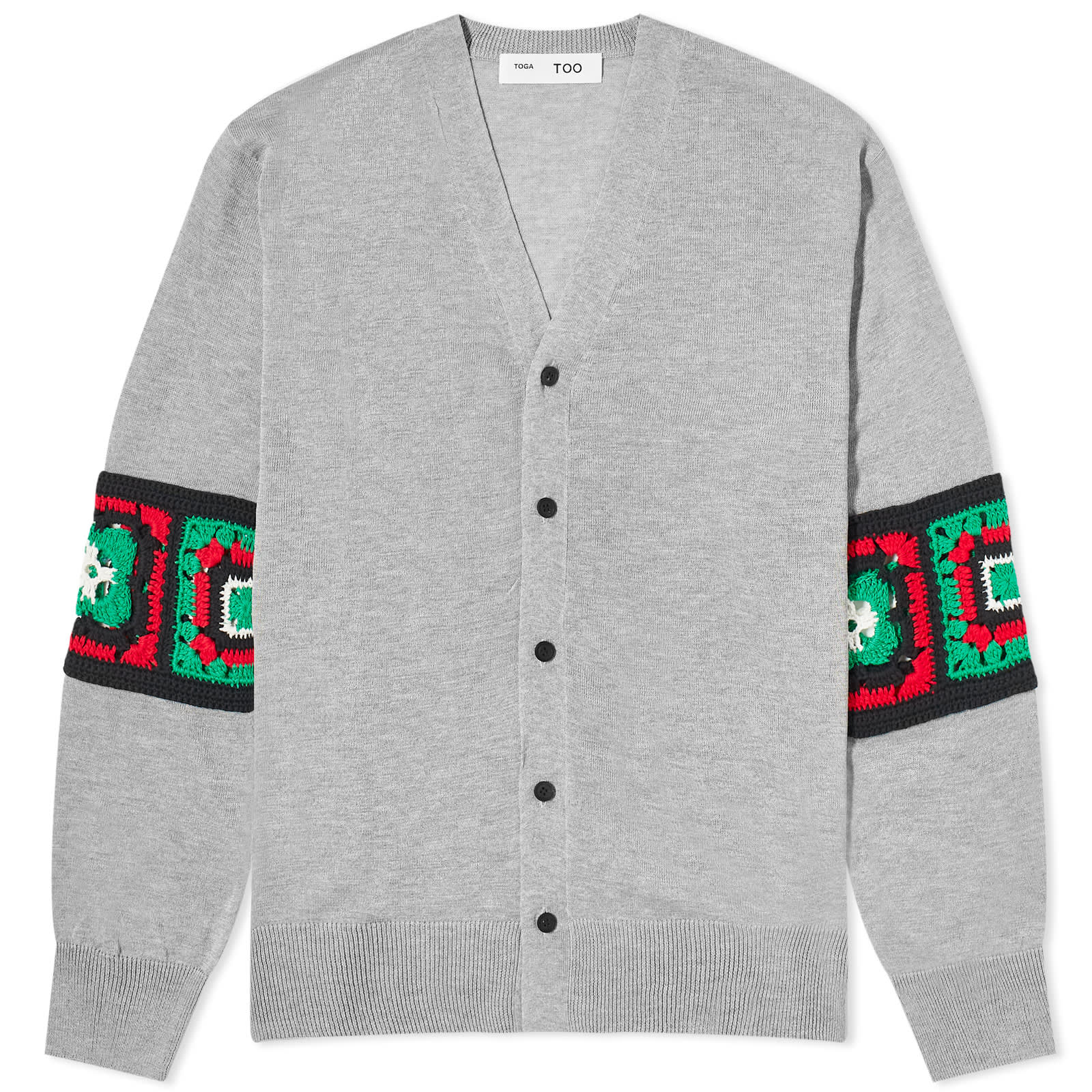 Toga Crochet Knit Cardigan Grey | END. (HK)