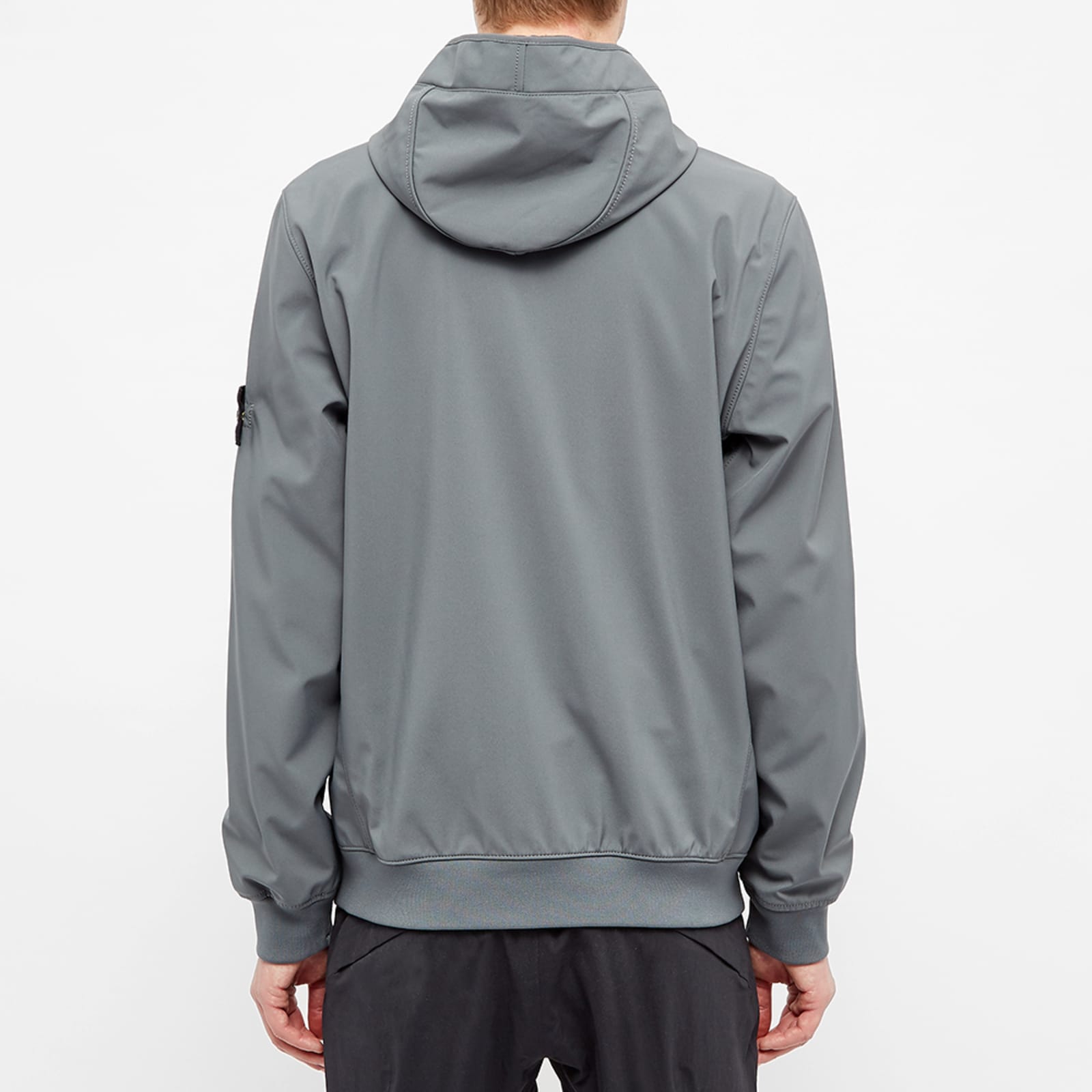 Stone Island Lightweight Soft Shell-R Hooded Jacket Pewter | END. (US)
