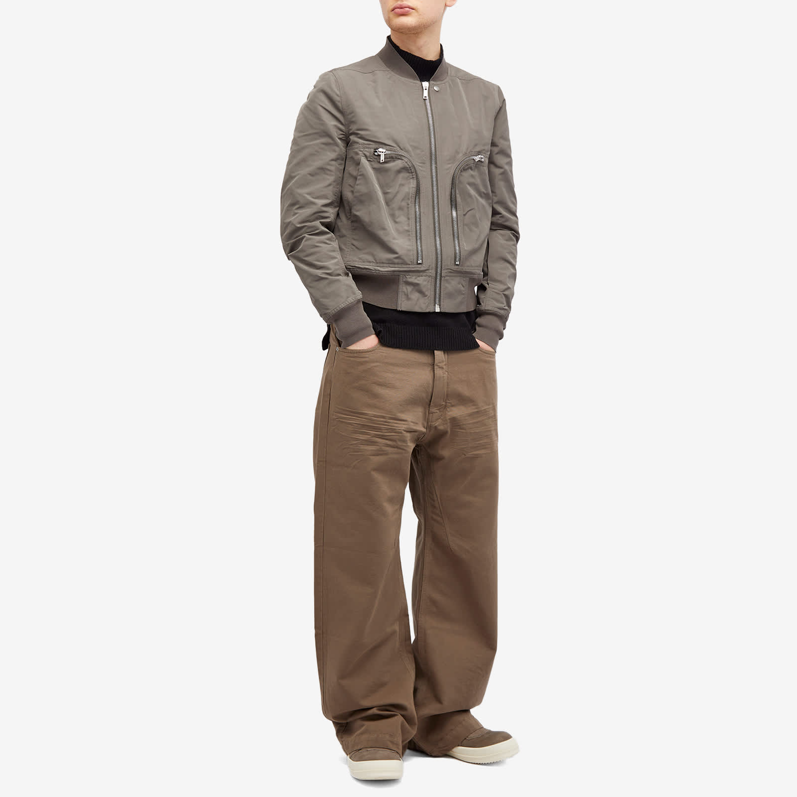 Rick Owens Bauhaus Technical Flight Jacket Dust | END. (US)