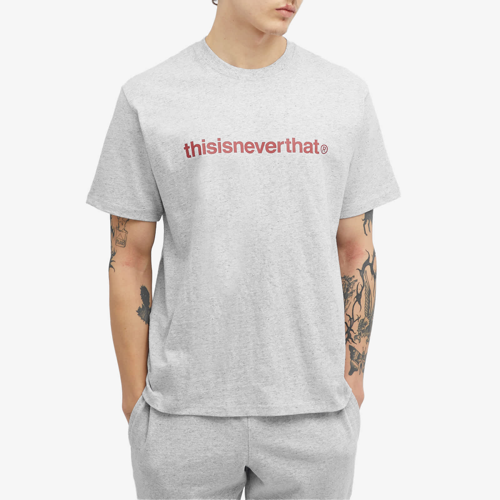 thisisneverthat T-Logo T-Shirt Grey Heather | END. (HK)