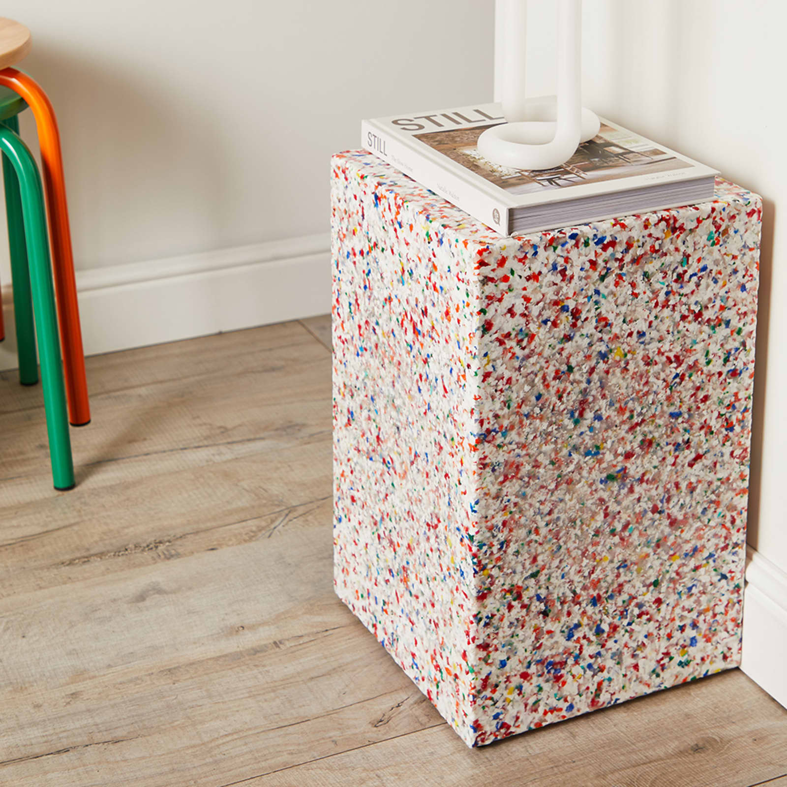 KIOSK48TH Recycled Box Stool Light Multi | END. (US)